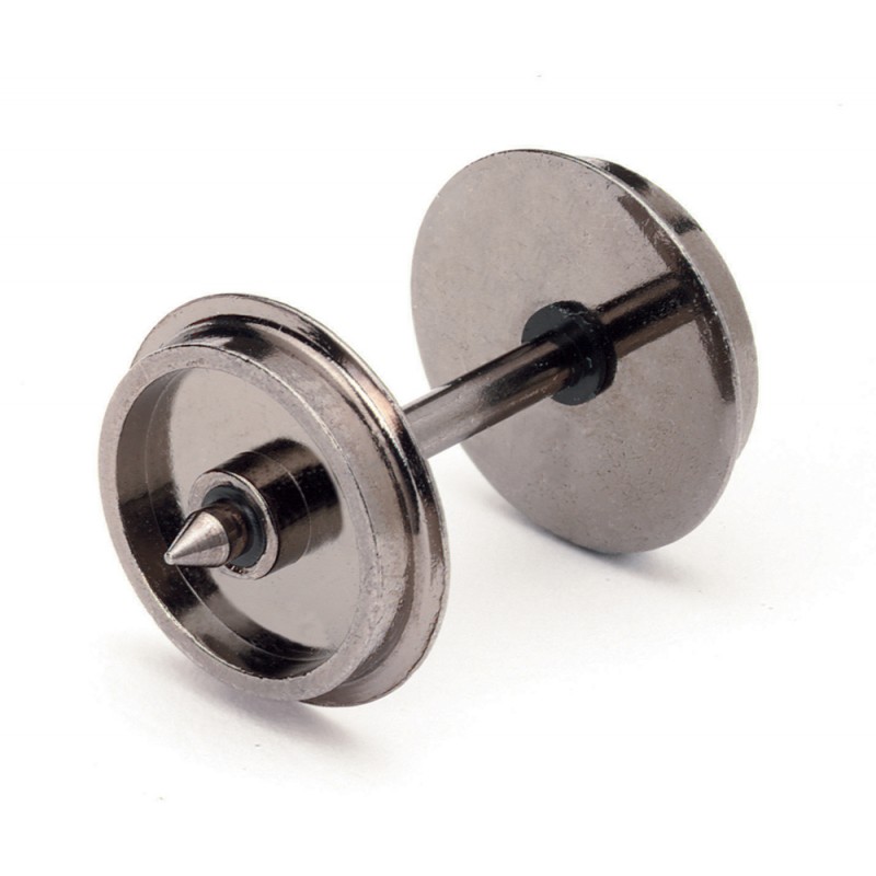 12.6mm Metal Disc Wheels Pack of 10 Assembled Axle Sets