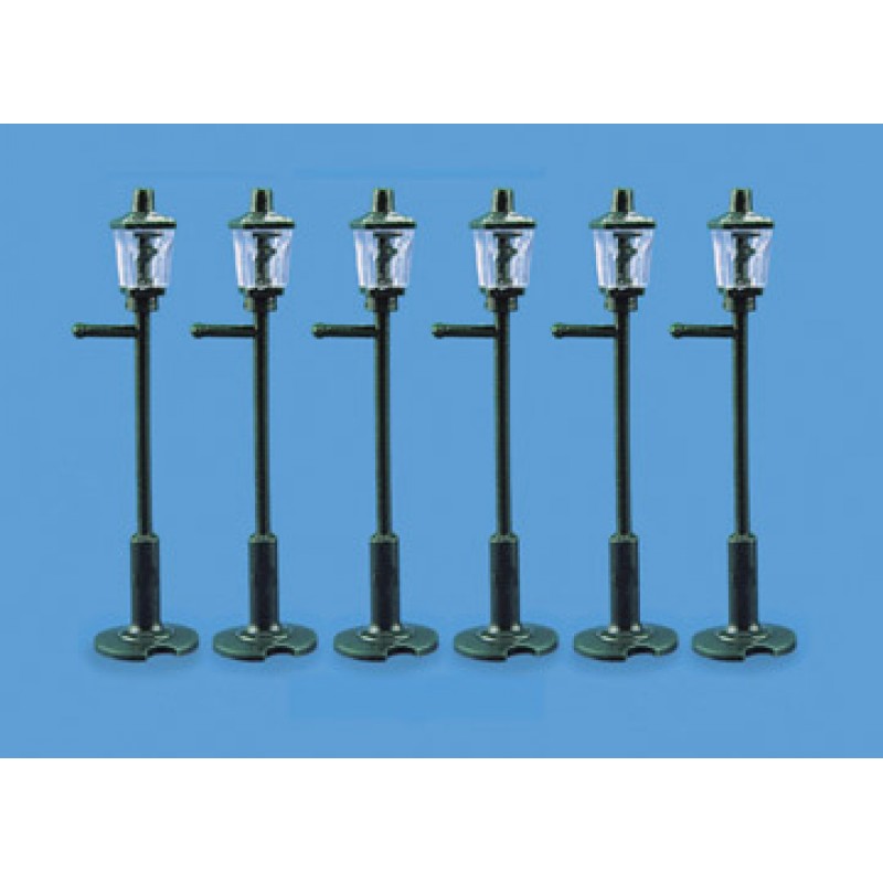 Gas Lamp Posts x 6 (non-operational) OO Scale